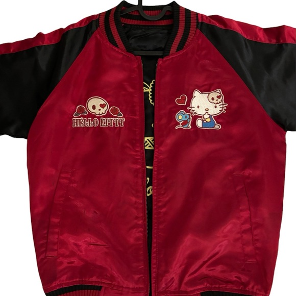 Sanrio | Jackets & Coats | Hello Kitty Reversible Varsity Jacket | Poshmark